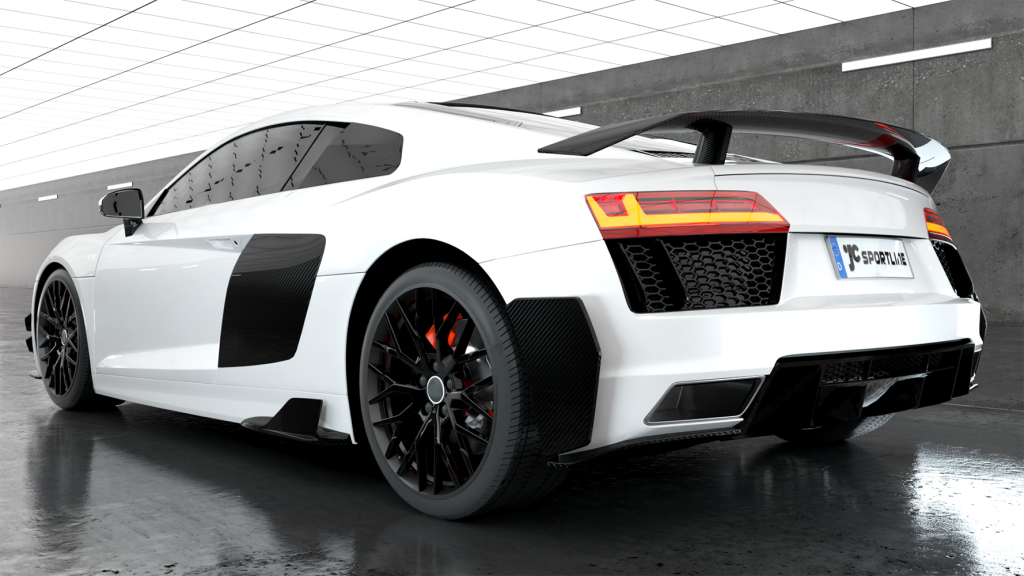 ML-LQ036 Carbon Fiber Rear Bumper Vent Fender Covers for Audi R8 2016 ...