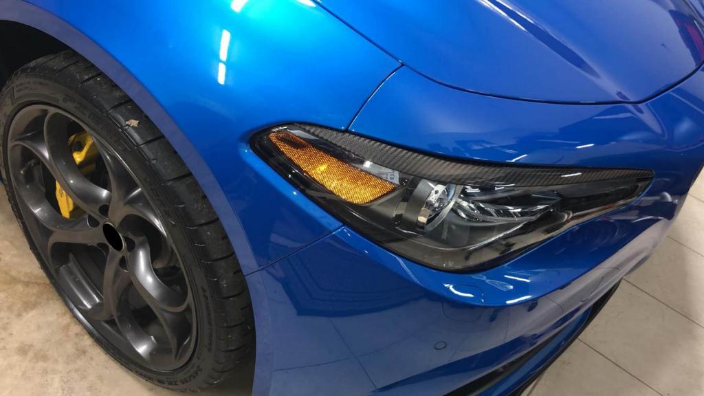 ML-XM415 Dry Carbon Fiber Headlight Eyelids for Alfa Romeo Giulia ...